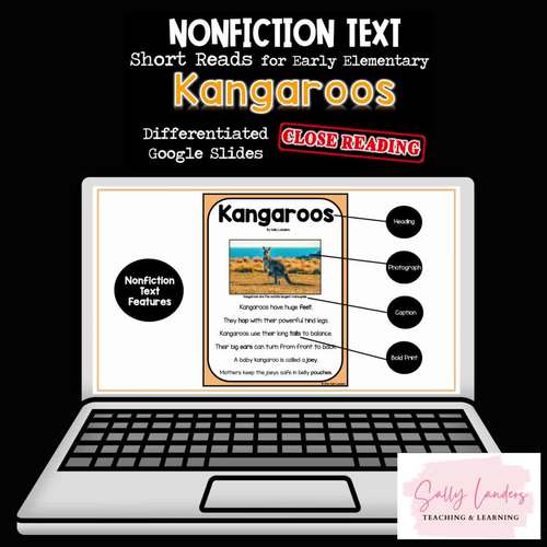 KANGAROOS Nonfiction CLOSE READING Print & Digital Pack by Sally Landers