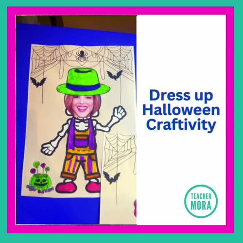 Dress Your Werewolf Craftivity - Halloween Dress up Craft by Teacher Mora