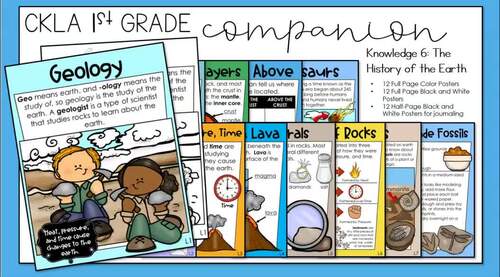 CKLA Knowledge 1st Grade Domain 6 Companion: The History of the Earth