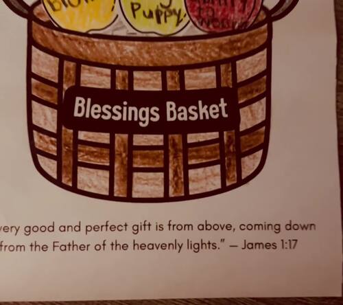 Fall Blessings Basket Activity | Hands-On Christian Kids | Thanksgiving