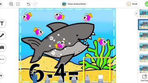under the SEA SUBTRACTION | SEESAW | GOOGLE SLIDES | DISTANCE LEARNING ...