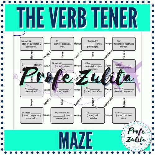 Maze | Practice with the verb Tener | PDF by Profe Zulita | TPT