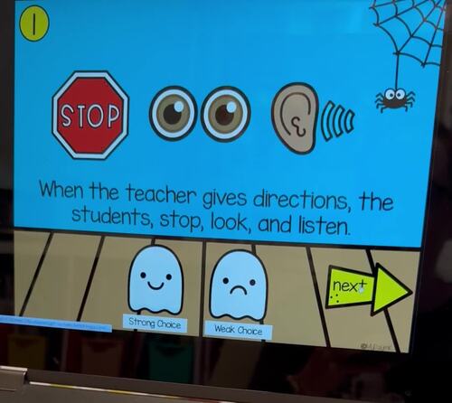 Strong Vs. Weak Choices Digital Slides | Classroom Management | Year ...