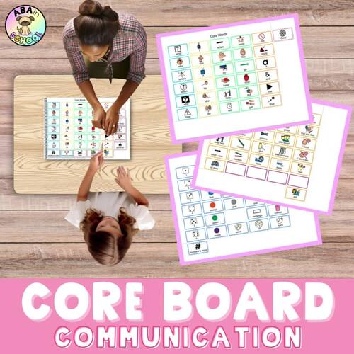 Core Board Vocabulary Activities AAC Expressive Language Activity for ...