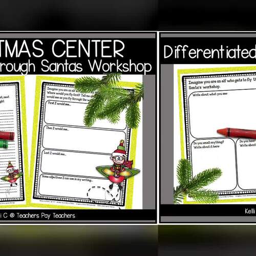 Christmas Writing Prompt About Flying Through Santas Workshop by Kelli C