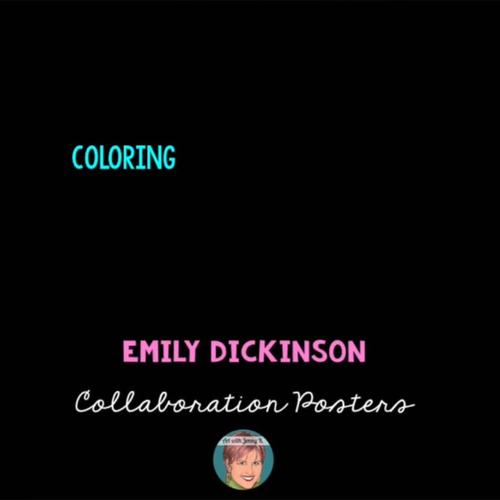 Emily Dickinson Collaboration Poster | Fun Women's History Month Activity