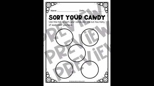 Skittles M&Ms Graphing Activity Math Sorting Center Candy Math Activities