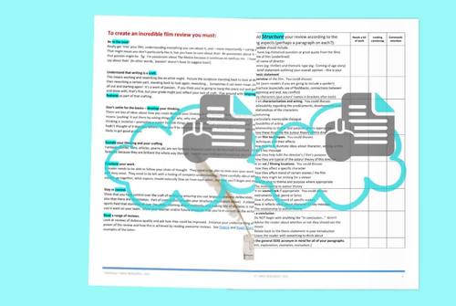 How to Write Film Reviews by Drive Resources | TPT