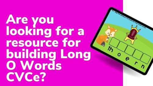 Build Long o Words CVCe Boom Cards by Fiddleheads | TPT