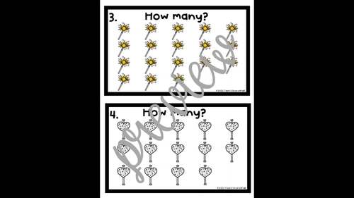 New Year Teen Numbers Counting 11-20 Task Cards 1:1 Correspondence