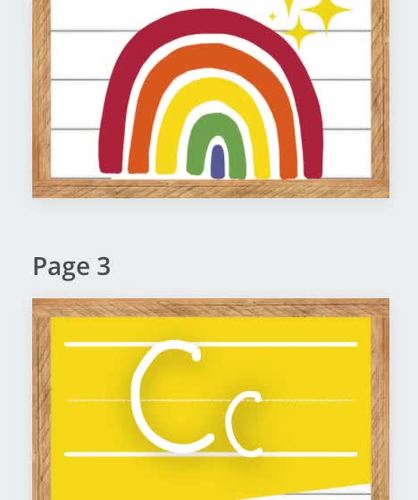 Classic Colors Boho Rainbow Alphabet Posters by Miss Miller Creations Shop