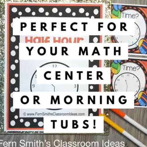 Telling Time To The Half-Hour and Hour Task Cards | TPT