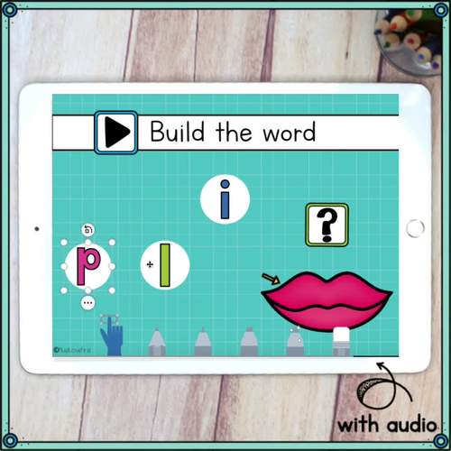 Word Families Short i for Seesaw and Google Slides Distance Learning