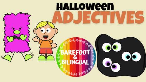 Adjectives Halloween Clipart - Grammar Clipart | TPT