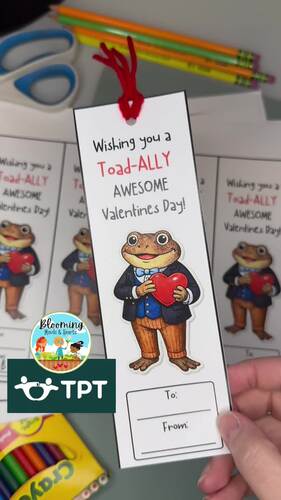 Valentine’s Day Bookmarks Printable | Wind in the Willows | Classroom ...