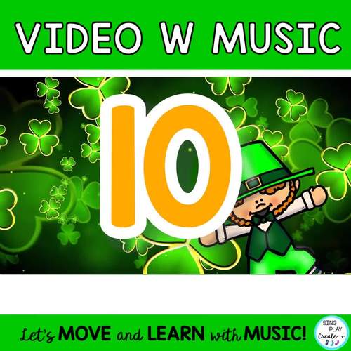 Math Counting 1 to 30 Activities (St. Patrick's Day) Video, Posters, Cards