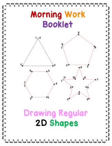 Drawing and recognising 2D shapes workbook by Diverse Tutors | TPT