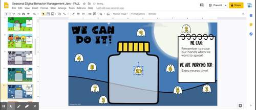 Fall Digital Rewards | Digital Classroom Incentives | Marble Jar by ...