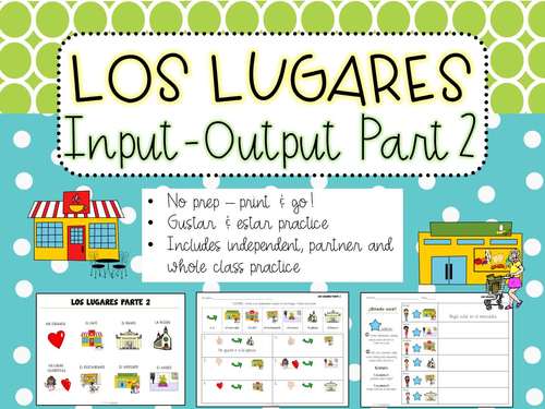 LOS LUGARES PARTE 2 - Spanish Community Places Activity Pack 2 | TPT