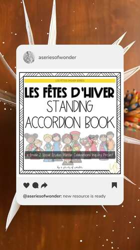 Les Fêtes d'Hiver: Standing Accordion Book (Winter Celebrations Project)
