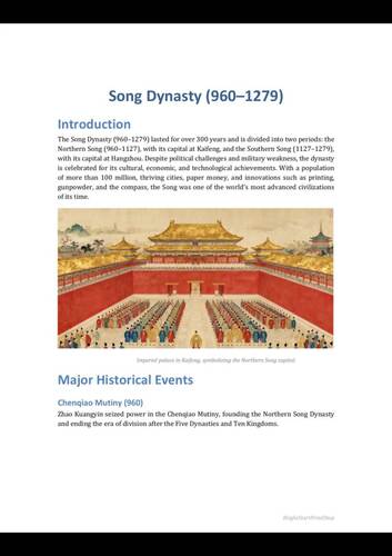 Global History Unit Study | Ancient China: Song, Yuan, Ming Innovation ...