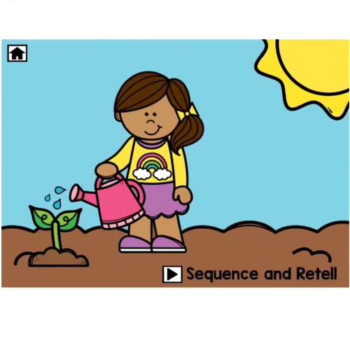 Watch, Sequence and Retell - Animated Speech and Language Boom Cards