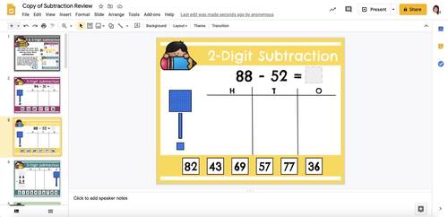 Two- and Three-Digit Subtraction for 2nd Grade | Digital Centers
