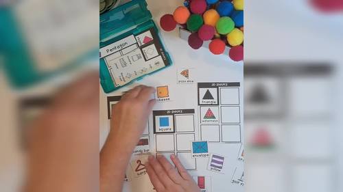 2D Shape Sorting Activities for Kindergarten by The Kindergarten Life