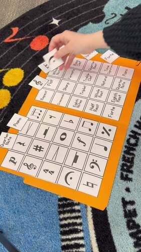 Music Symbols File Folder Activity by Music with Mrs Sing | TPT