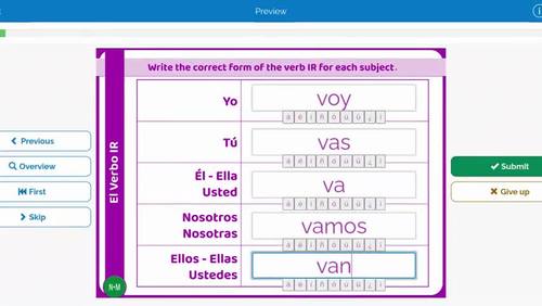 El Verbo IR (To Go - Present Tense) - Conjugation Activities - Boom Cards