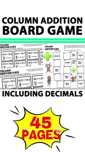 Addition Subtraction with Decimals and Multiplication Division Math ...
