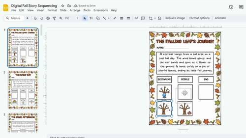 Fall Sequencing Stories | Autumn Themed Digital Retell Activity ...
