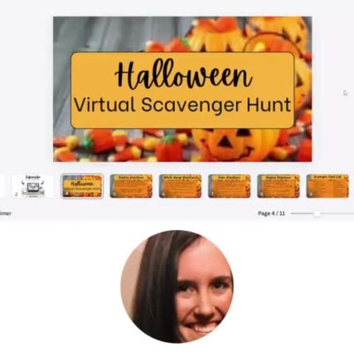Halloween Activity Fall Digital Scavenger Hunt Editable | TPT