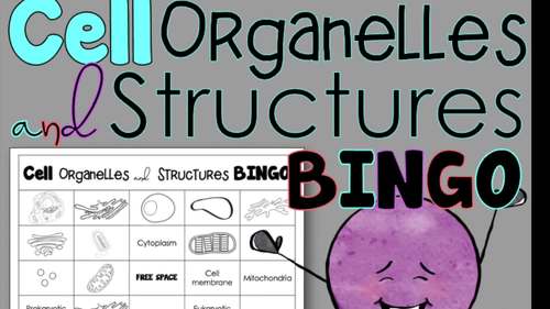 Cell Organelles and Structures BINGO Review Game Activity | TPT