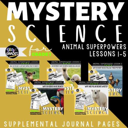 Mystery Science 1st Grade SUPPLEMENT Animal Superpowers Lesson 1-5 BUNDLE