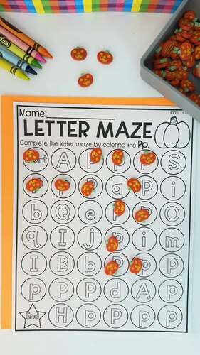 Alphabet Letter Mazes | Mazes Kindergarten by Mrs LaTulip | TPT