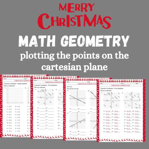 Christmas Coordinate Graphing Worksheets | Plotting Points on the ...