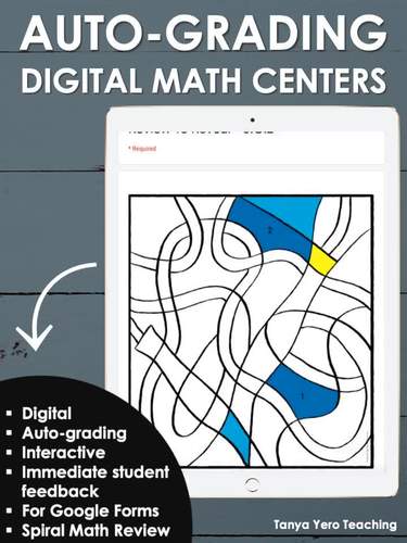 Digital Math Activities 5th Grade Centers Color By Number - Coordinate ...