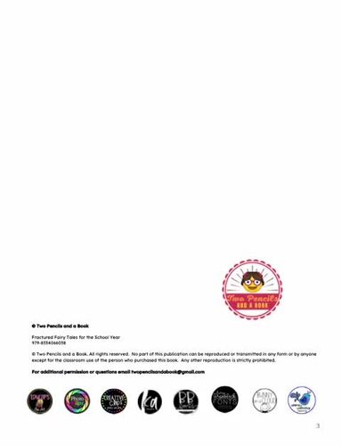 Back to School Fractured Fairy Tales and Readers Theater Reading ...