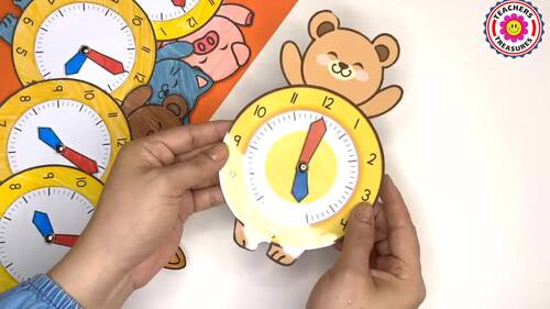 Telling Time Craft Template: Create Your Own Paper Clock, Fun and ...
