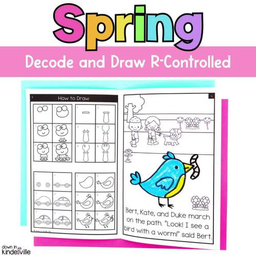 Spring Decodable Readers R Controlled Vowels | Directed Drawing Books ...