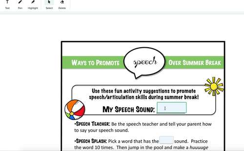 Parent Handouts | Summer Break | Articulation, Language, Fluency