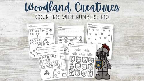 Fairy Tale Theme Worksheets - Math Practice - Counting Numbers 1-10 ...