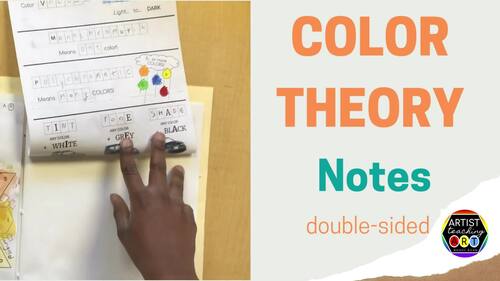 Color Theory NOTES - Basic to Advanced on 1 Double-Sided Page | TPT