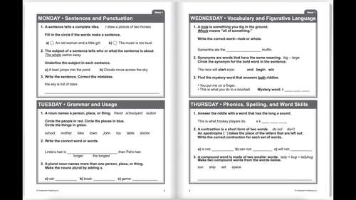 Grade 2 Daily Essentials Bundle: Language, Math, and Reading Comprehension