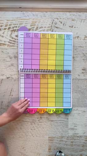Rainbow Guided Reading Conference Planner by The Young Educator | TpT
