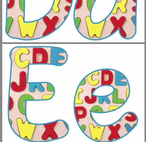 ALPHABET LETTERS Themed Letter, Number & Bunting Sets BULLETIN BOARD