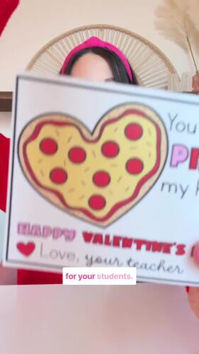 You Have a Pizza my Heart Valentine Gift Tags for Students | TPT