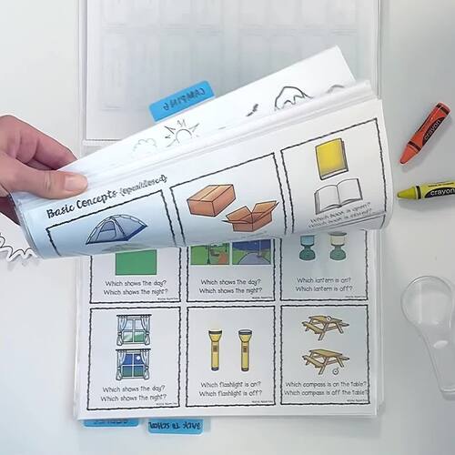 Camping Picture Scene for Speech Therapy - Language Scene by Allison Fors