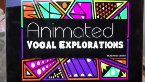 Vocal Exploration Cards - Animated Music Activities by Little House Lessons